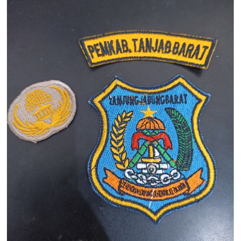 Jual lambang/logo bordir pemkab tanjab barat per set | Shopee Indonesia