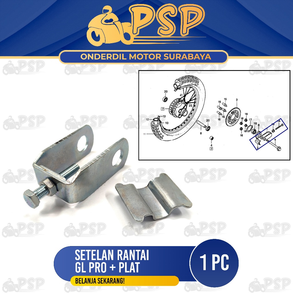 Jual Setelan Rantai GL Pro (Harga Per 1 PCS) - Stelan Rante Anting ...