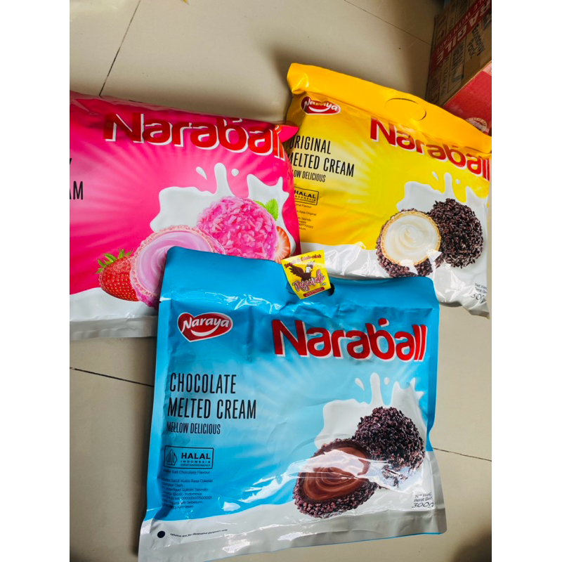 Jual NARABALL Wafer Bola Coklat Bag 300gr 25pcs Roka Coklat Lebaran ...