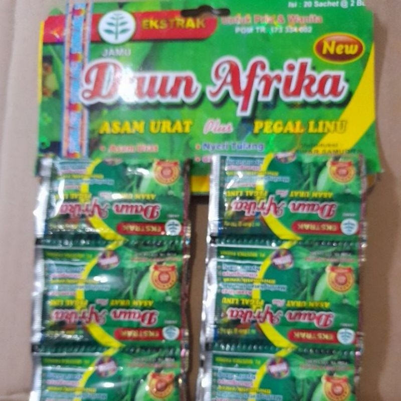 Jual JAMU PIL EKSTRAK DAUN AFRIKA TABLET HERBAL ASAM URAT PENGAPURAN ...