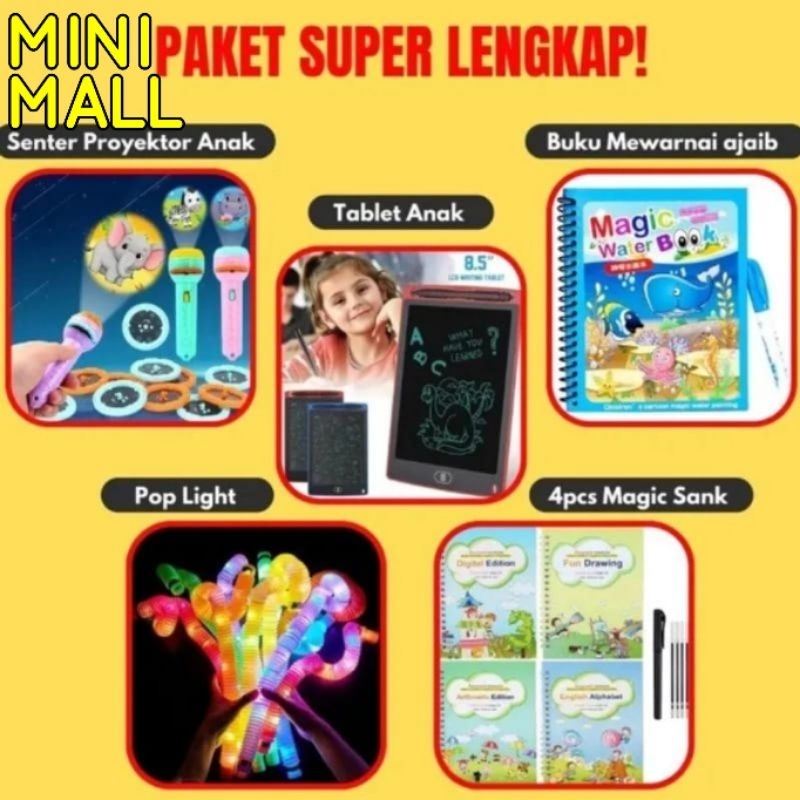 Jual Paket Edukasi Mainan Anak Viral B8 mainan Super lengkap Edukasi ...