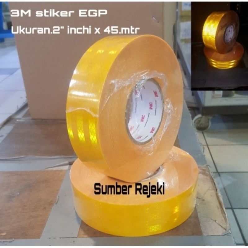 Jual Stiker EGP Scotchlite 3M Reflektiv Ukuran 5cm x 45m Sticker Diamond | Shopee Indonesia