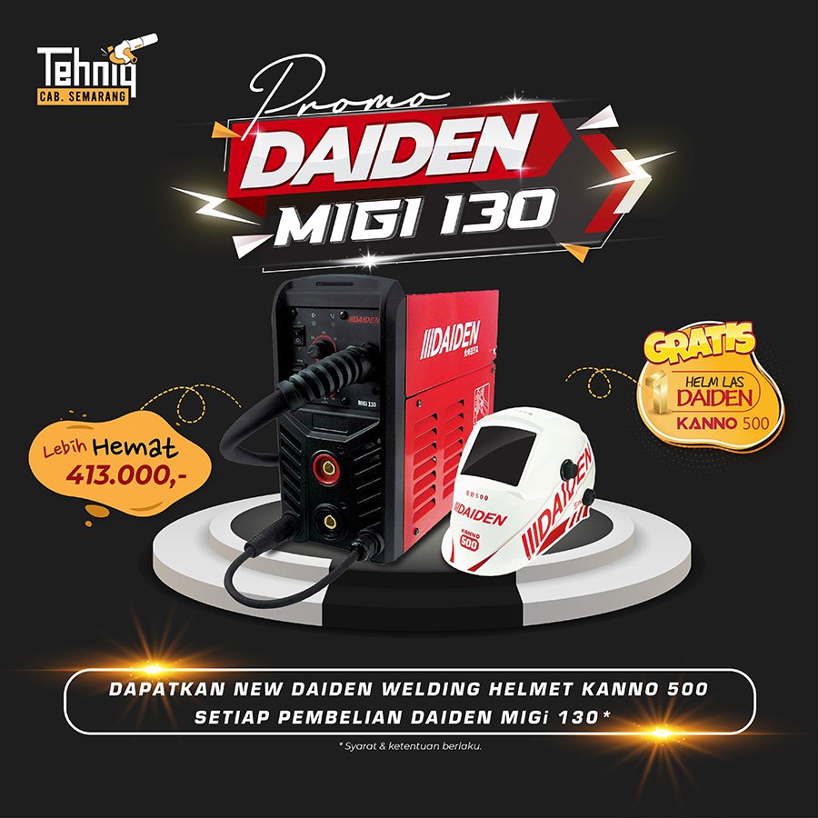 Jual Trafo Las Listrik MIG DAIDEN MIGI 130 Auto 2T 4T Inverter Welding ...