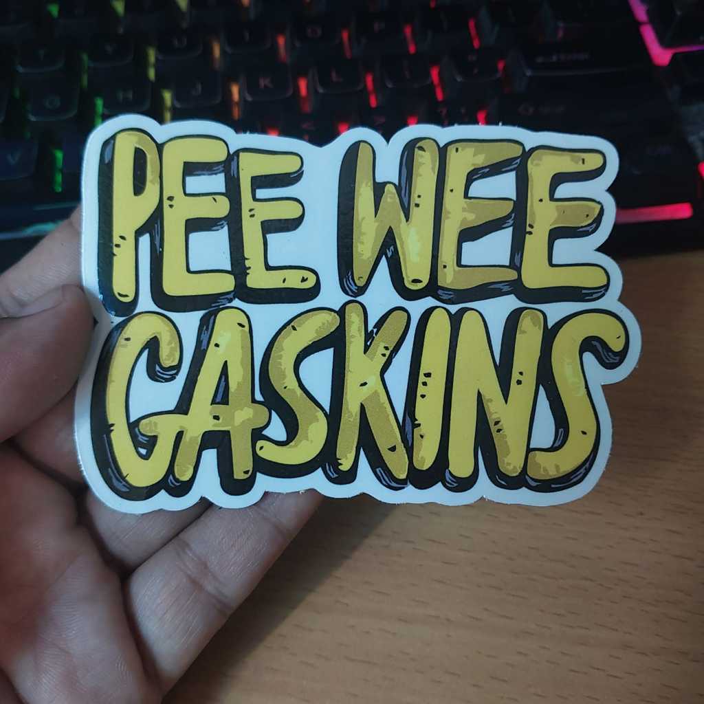 Jual PEE WEE GASKINS LOGO - STICKER CUTTING / METAL / BAND INDIE ...