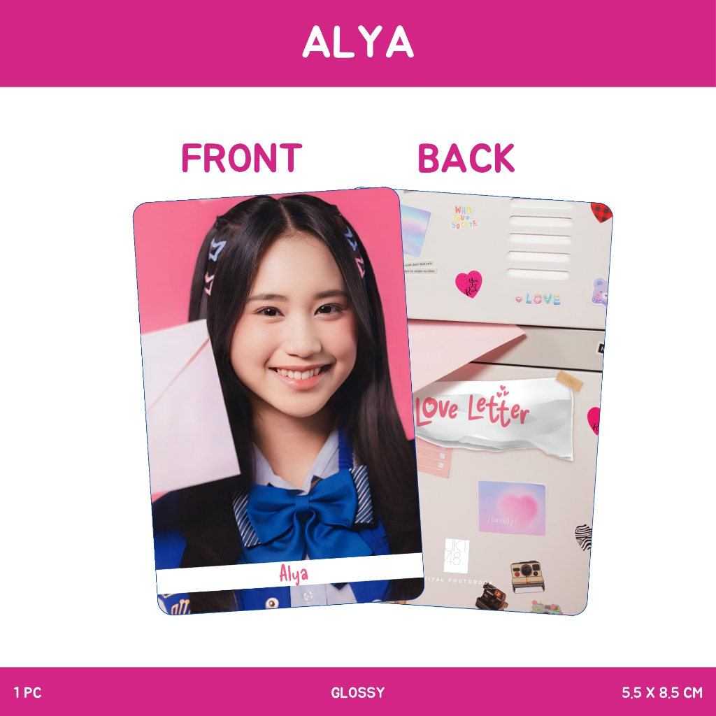 Jual PHOTOCARD JKT48 LOVE LETTER 2SISI (HARGA 1 PCS + LAMINASI 2 SISI) JPOP CARDS IDOL ...