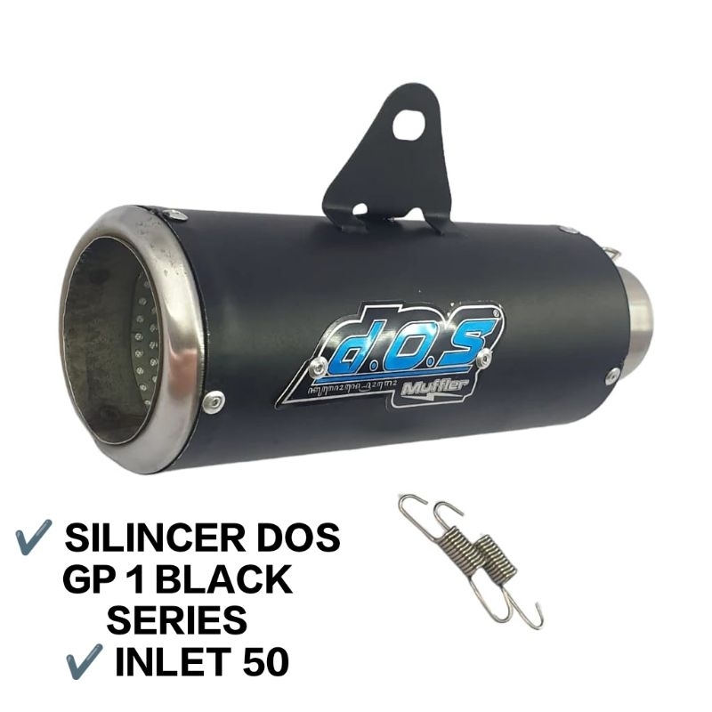 Jual Silincer Knalpot Dos Gp 1 Black Doft Stainlis | Shopee Indonesia