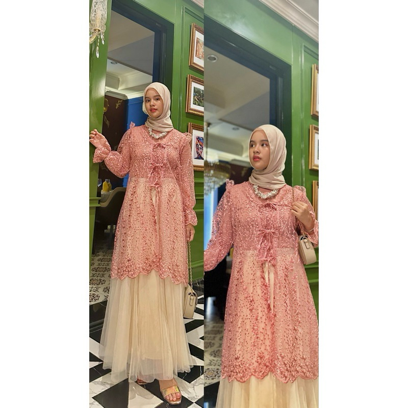 Jual DISCOUNT ‼️ KUTUBARU ara / kutubaru brokat / outer brukat / outer ...