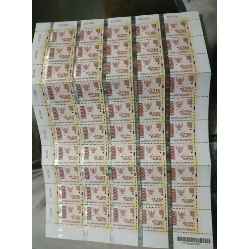 Jual Materai / Meterai 10000 original dijamin asli / perangko / prangko ...