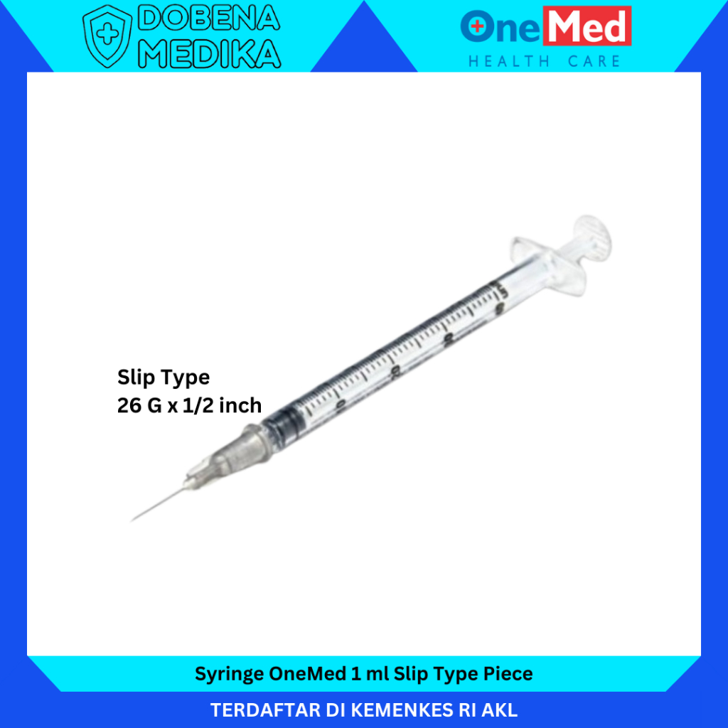 Jual Syringe OneMed 1 ml Slip Type | Shopee Indonesia