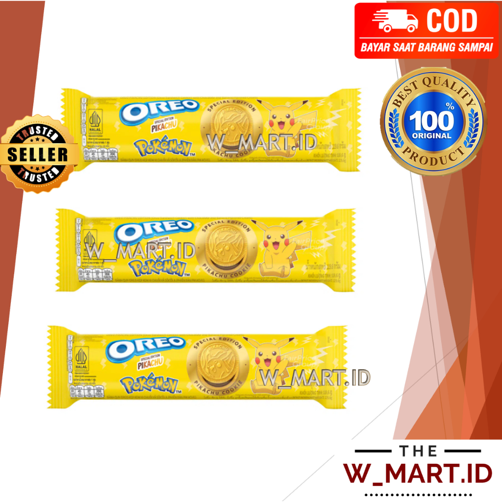 Jual OREO PIKACHU BISCUIT SPECIAL EDITION | Shopee Indonesia