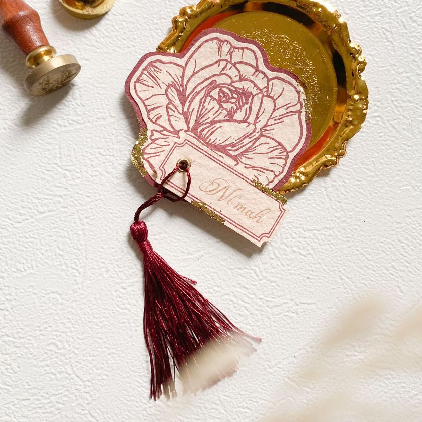 Jual Name Tag | Placement Card | Hang Tag Wedding Vows | Keepsake (Satu ...