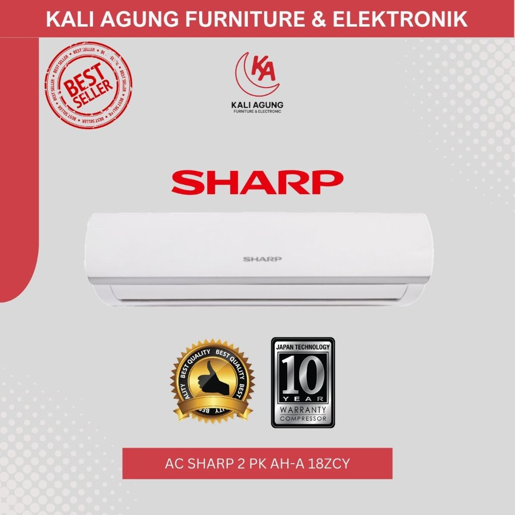 Jual AC SHARP 2 PK / AH - A 18 ZCY + PEMASANGAN / GRATIS PENGIRIMAN ...