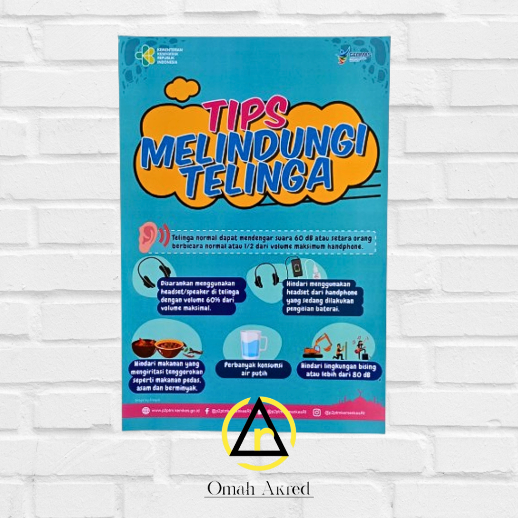 Jual Poster Tips Melindungi Telinga - Poster Kesehatan | Shopee Indonesia