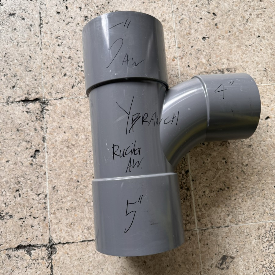 Jual TEE Y 5" x 4" 90 derajat - TY 5" x 4" AW 90 derajat RUCIKA - Large ...