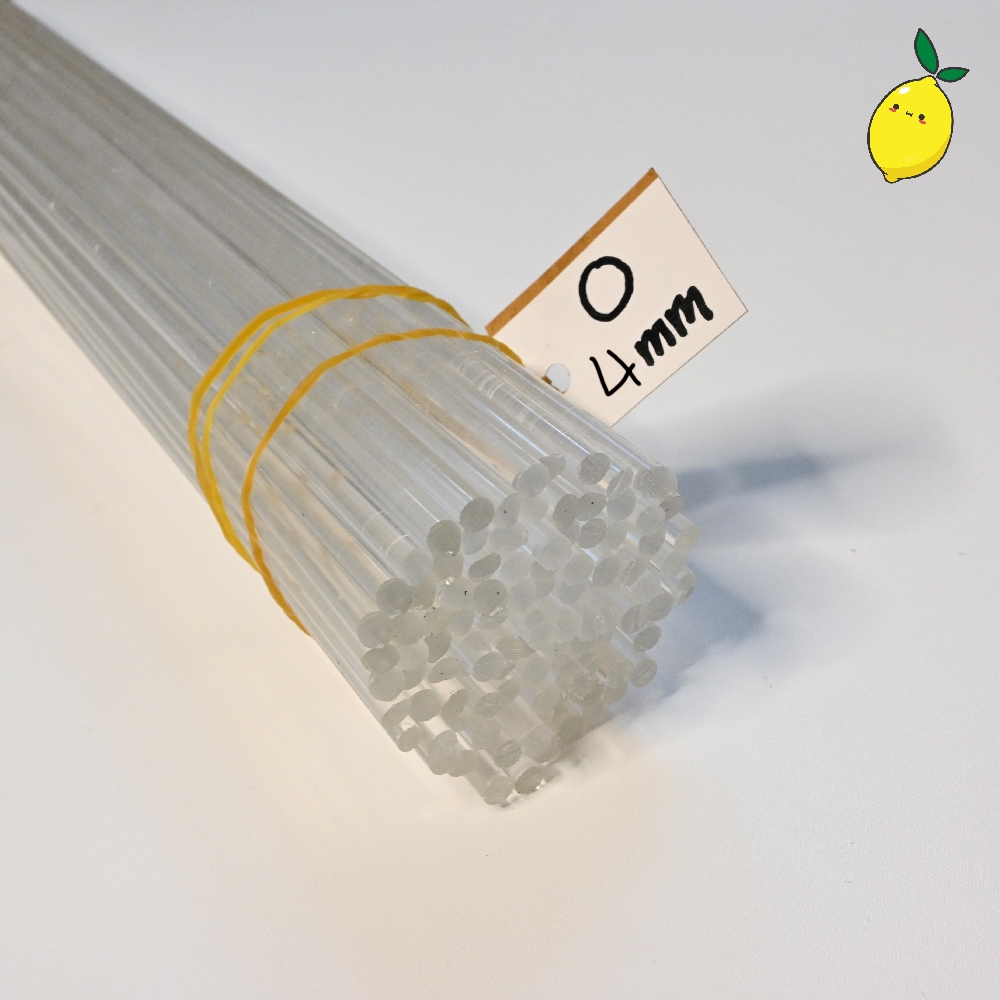 Jual Akrilik Batang Bulat 4mm x 50cm (Bahan Maket) | Shopee Indonesia