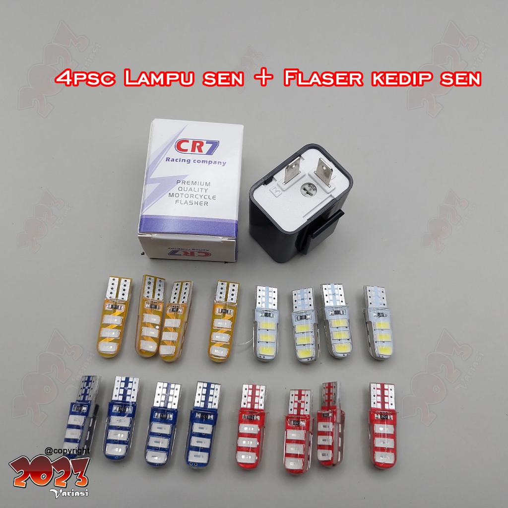 Jual lampu sen motor 4pcs sen jeli paket flaser sein atur kecepatan ...