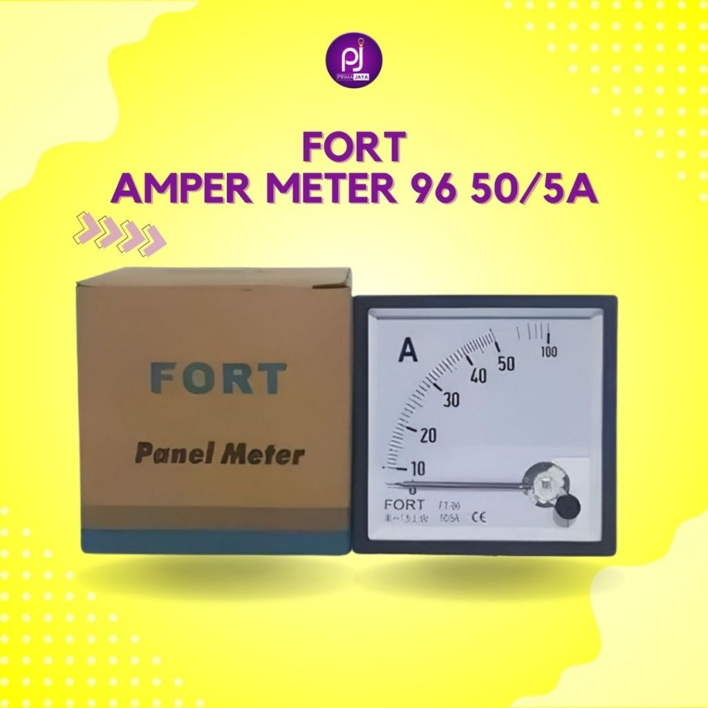 Jual AMPER METER 96 50/5A FORT AMPERE | Shopee Indonesia