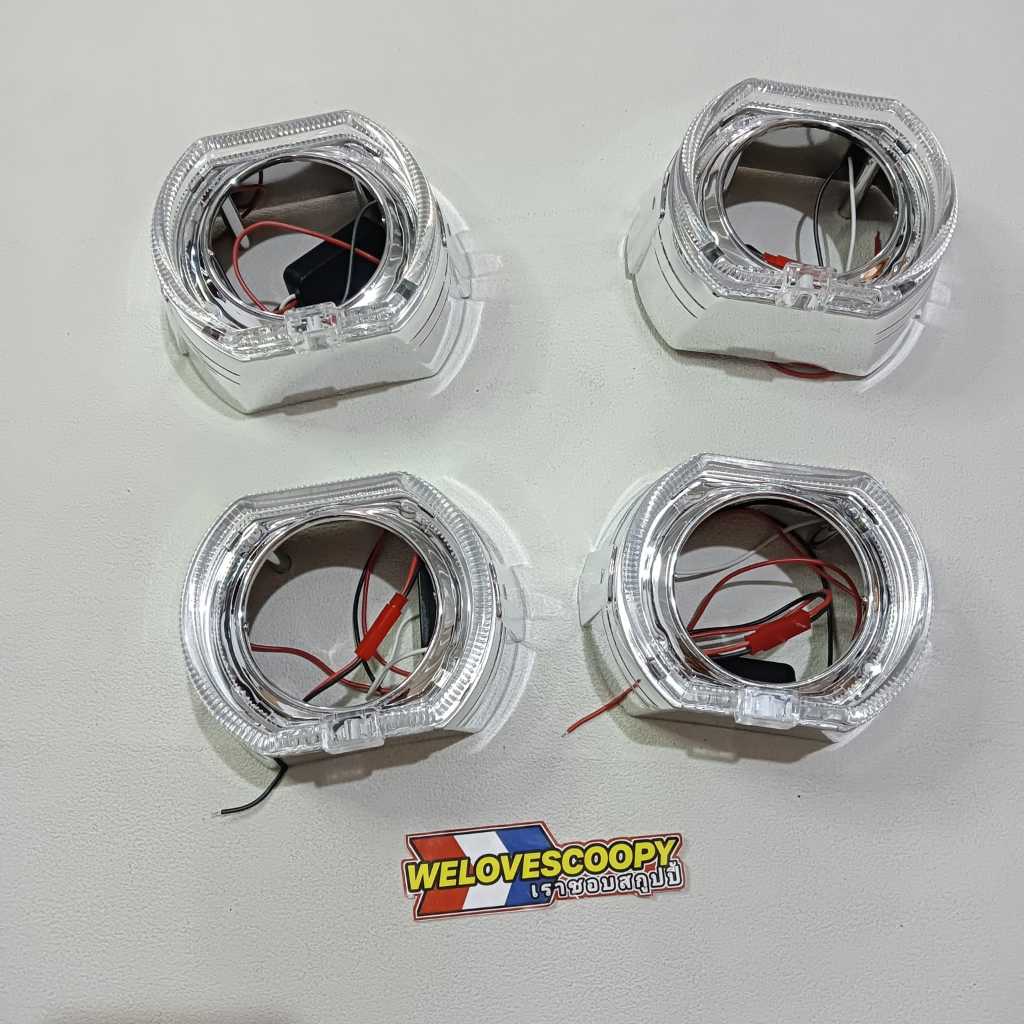 Jual Shround angel eyes biled projector tipe BMW full 2.5 inch dc 12v ...