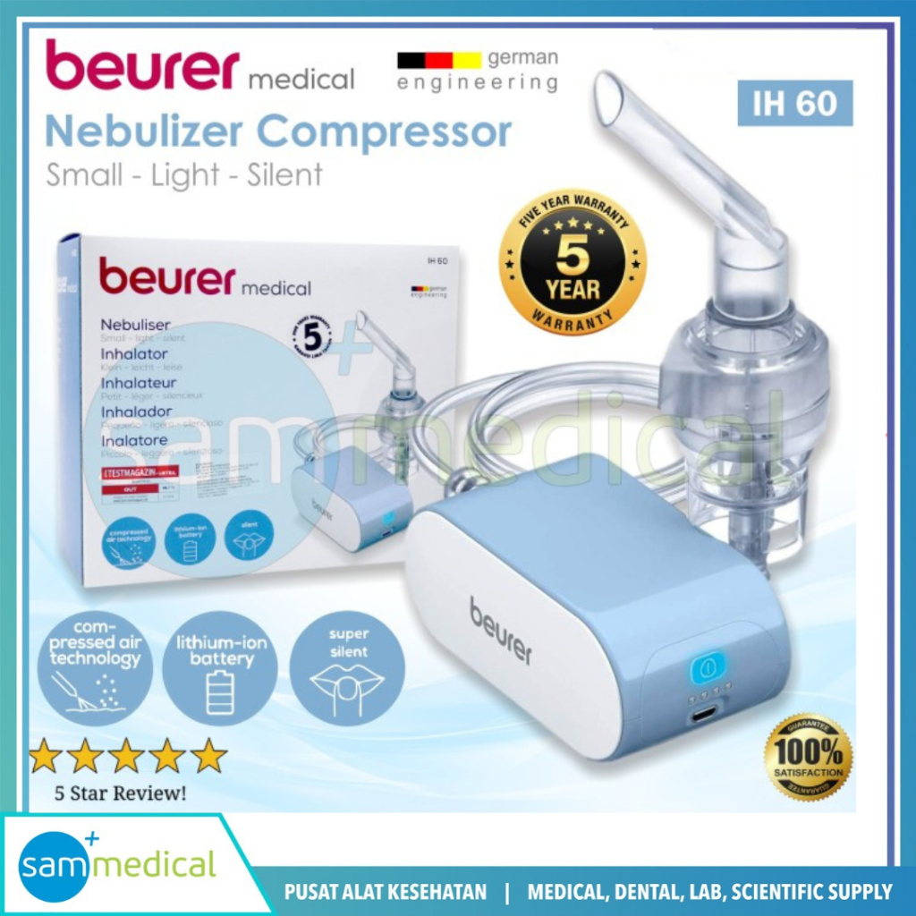 Jual Beurer Nebulizer Compressor IH 60 / Inhalasi Nebuliser / Alat Terapi Uap / Alat Uap Bantu ...