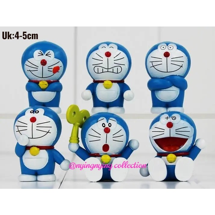 Jual Figure / Miniatur Topper Doraemon set isi 6 Pajangan Termurah ...