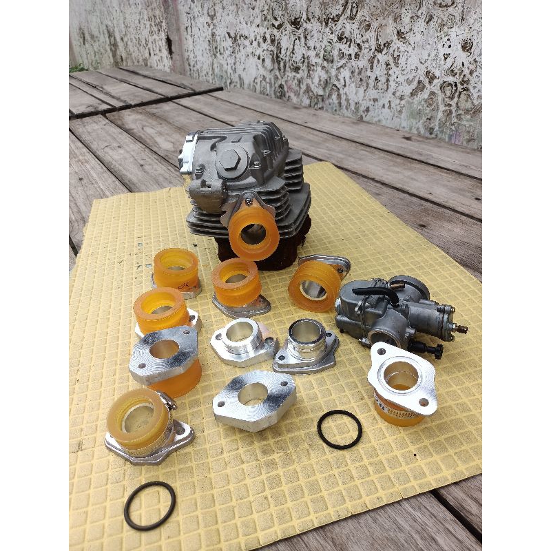 Jual Manipol karburator Tiger miring dan lurus /intake karburator PWK ...