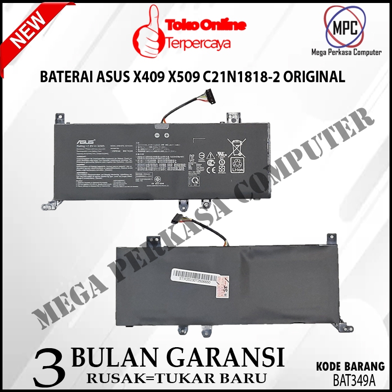 Jual Baterai Asus VivoBook 14 A412F X412U A412D A409 A509 C21N1818-2 | Shopee Indonesia