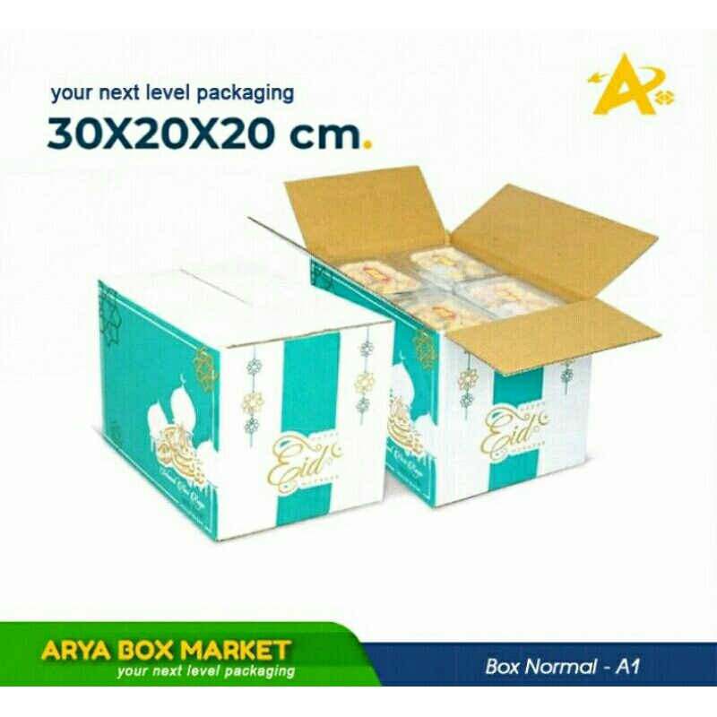 Jual Box Parcel 30x20x20 (250gr isi 16 toples kotak) Kardus/Kotak ...
