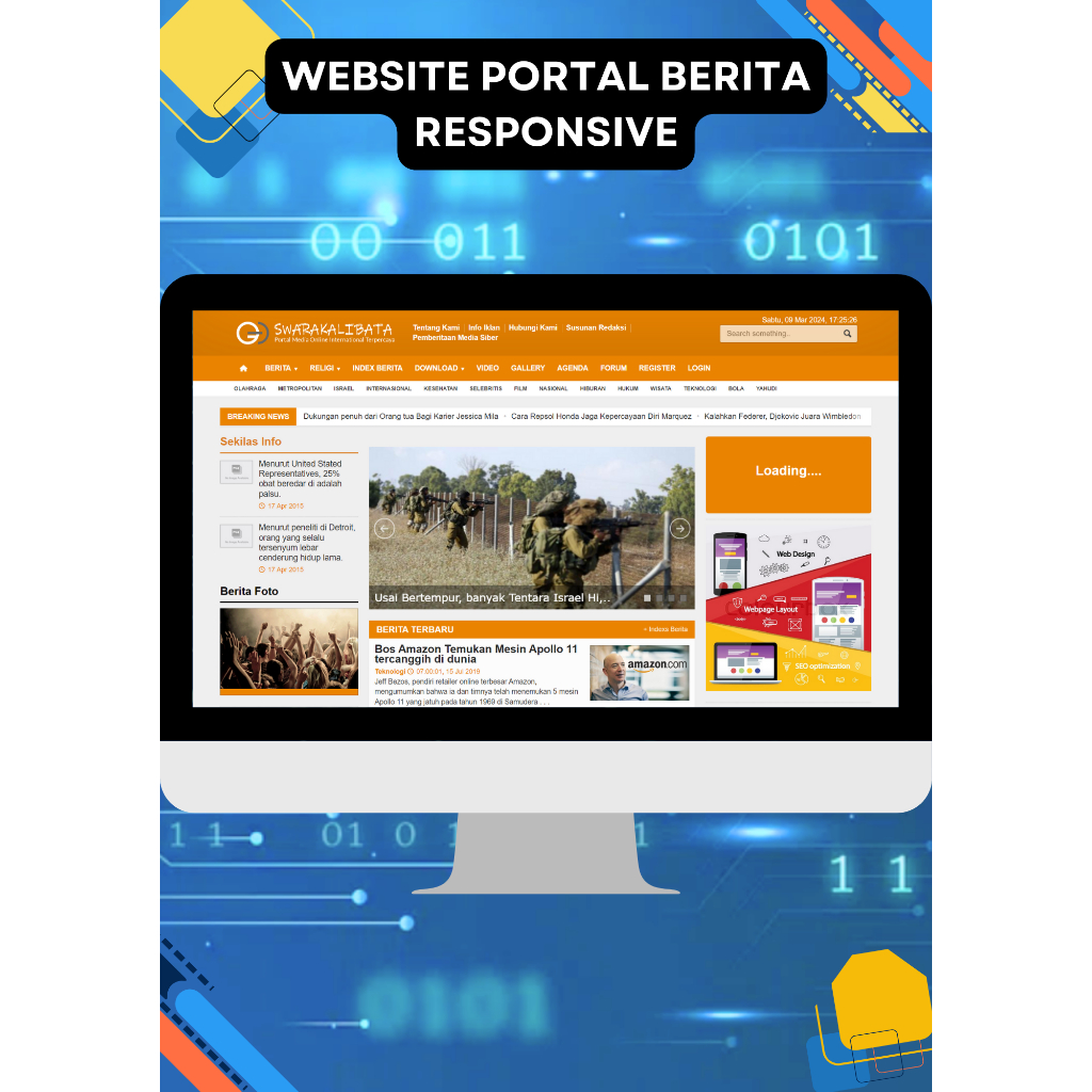 Jual Website Portal Berita Responsive | Shopee Indonesia