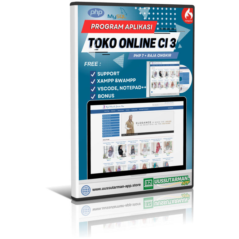Jual Program Aplikasi Toko Online berbasis CI 3 PHP dan MYSQL terintegrasi Raja Ongkir | Shopee ...