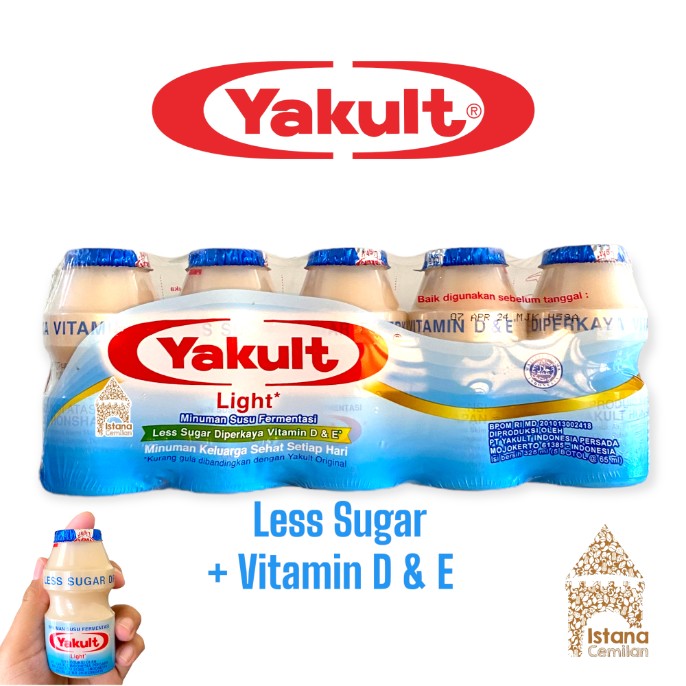 Jual Yakult Light Less Sugar Minuman Susu Fermentasi (isi 5 pcs ...