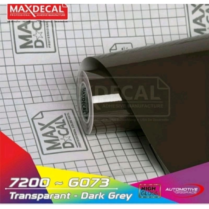 Jual Stiker/sticker Skotlet Maxdecal Max Decal Transparant Dark Grey ...