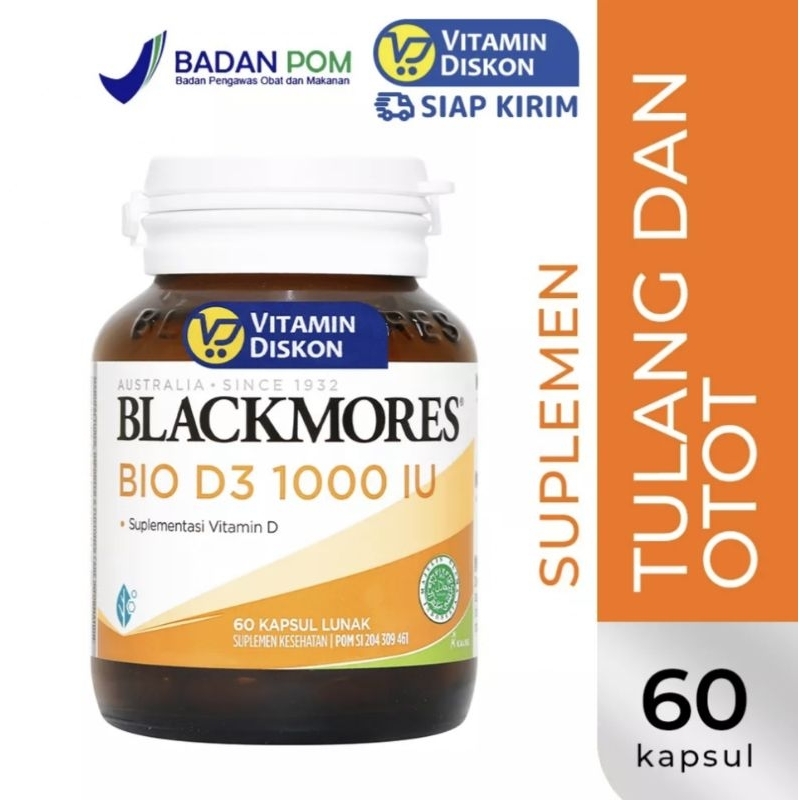 Jual Blackmores Bio D3 1000 IU Isi 60 Tab | Shopee Indonesia