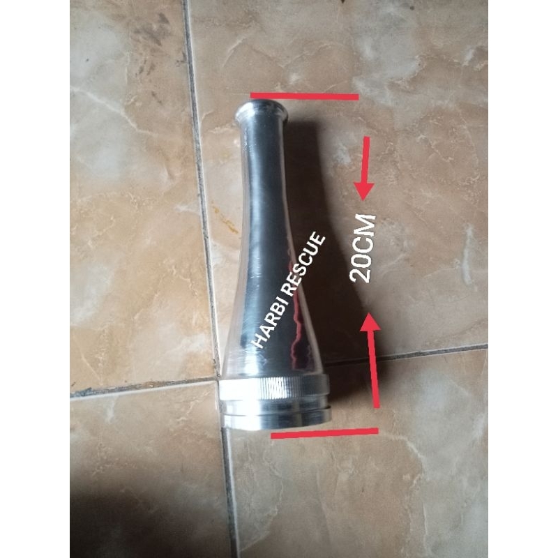 Jual Ujung/pucuk jet nozzle ukuran 2,5 inch panjang 20cm aluminium pemadam api | Shopee Indonesia