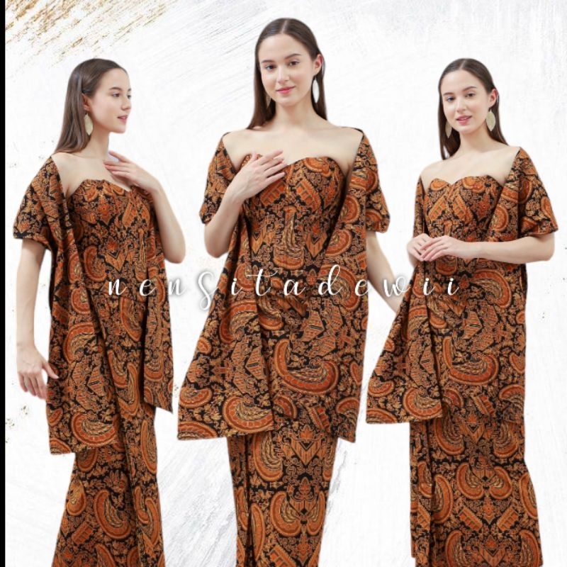 Jual [1 Set] Kamisol, Selendang + Jarik Instan / Model Basahan ...
