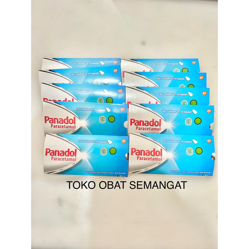 Jual PANADOL PARACETAMOL 10 KAPLET PANADOL BIRU SAKIT KEPALA DEMAM ...