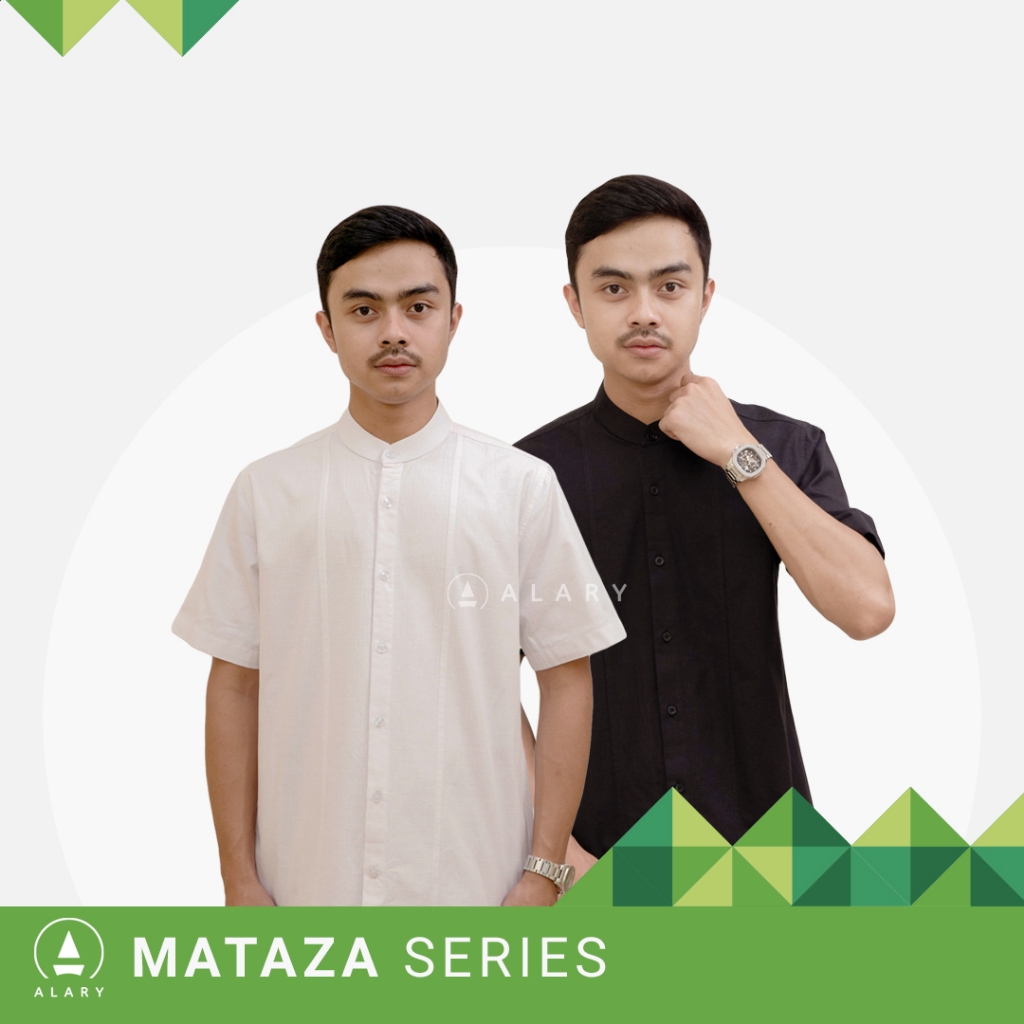 Jual Kemeja Koko Pria Putih Polos Lengan Pendek Mataza by ALARY ...