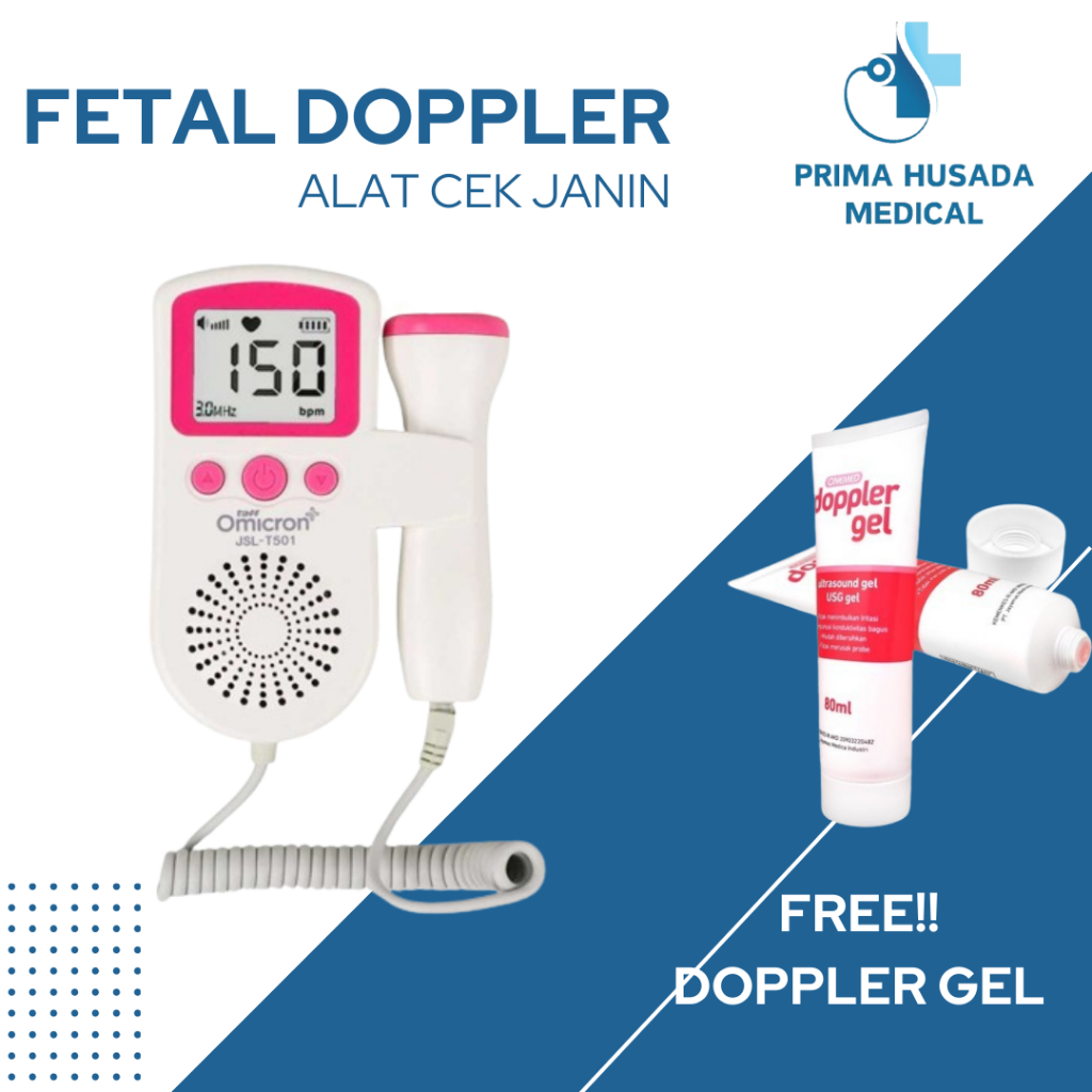 Jual Doppler Fetal + Gel alat pendeteksi denyut jantung janin bayi baby ...