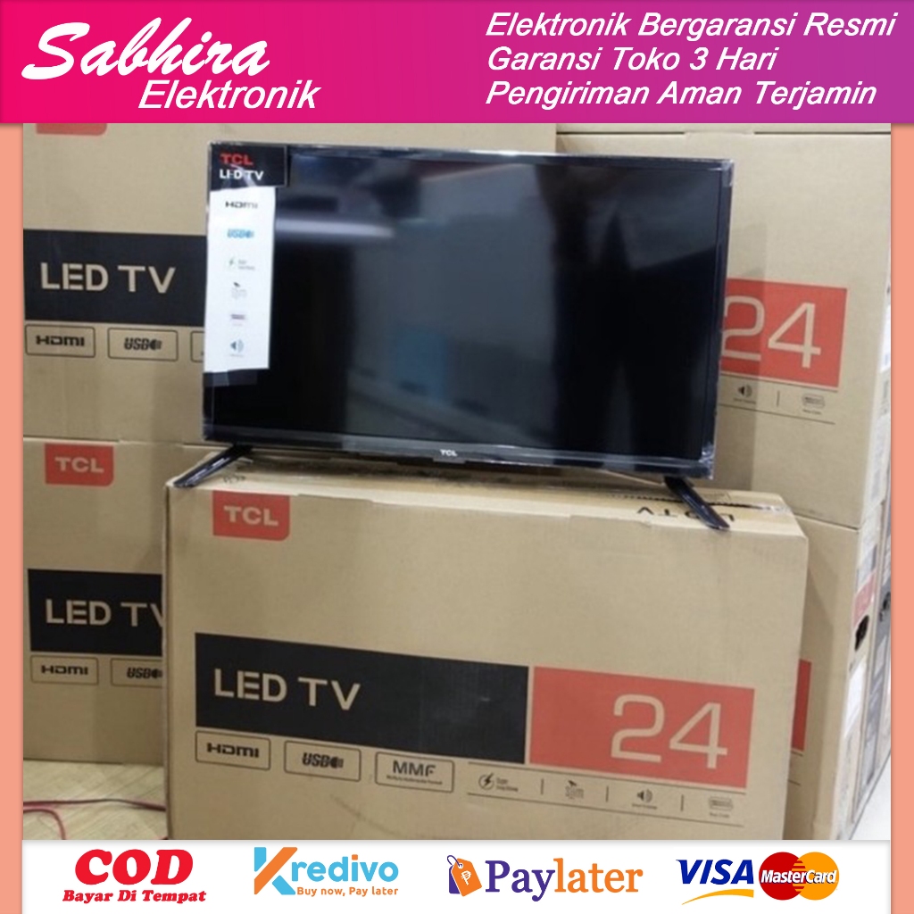 Jual TV LED 24 INCH TCL 24 Inch LED TV 24B3 Garansi Resmi ( KHUSUS WILAYAH BANDUNG ) | Shopee ...