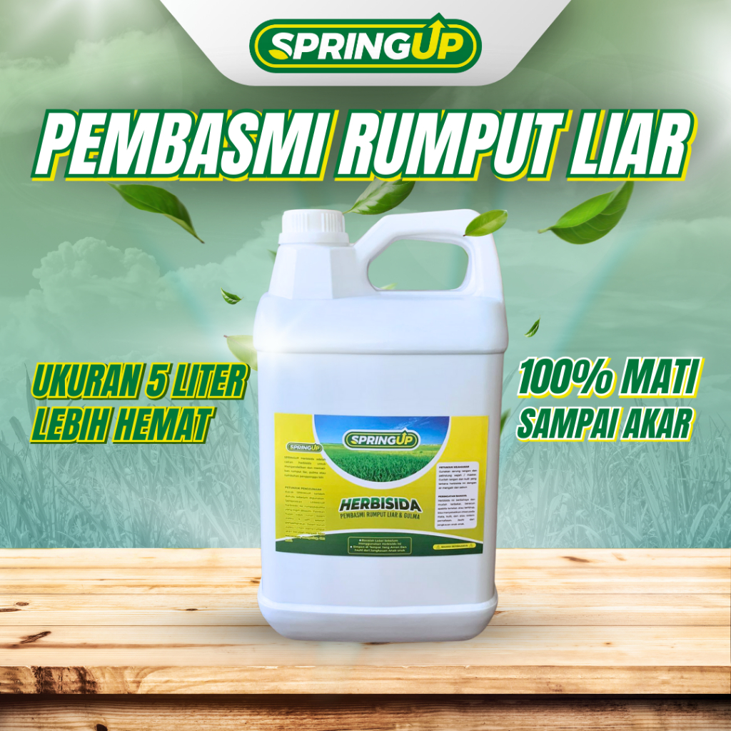 Jual [5 Liter] Pembasmi Rumput Liar & Gulma by SPRING UP | Herbisida ...
