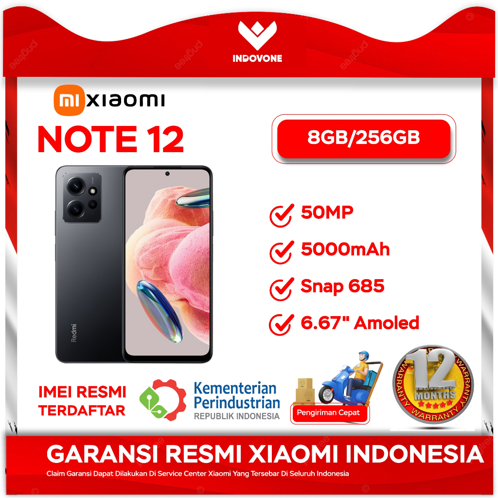 Jual Xiaomi Redmi Note 12 8/256GB- Garansi Resmi | Shopee Indonesia