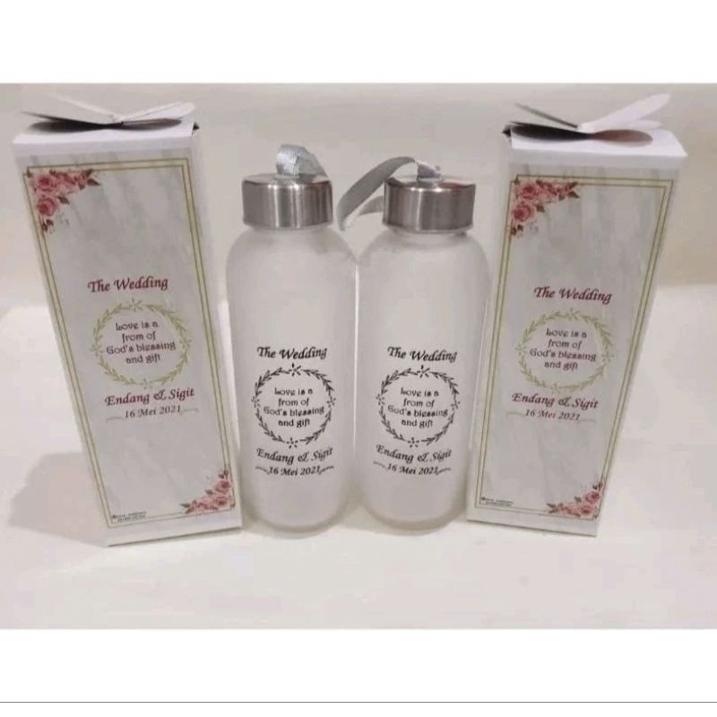 Jual Botol Kaca dan Box Souvenir Merchandise Kantor Wedding Promosi ...