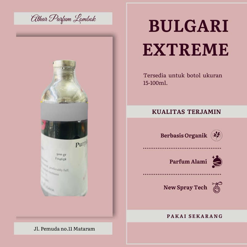 Jual Athar Parfum Lombok ( Bulgari Extreme ) kemasan spray 15-50ml ...