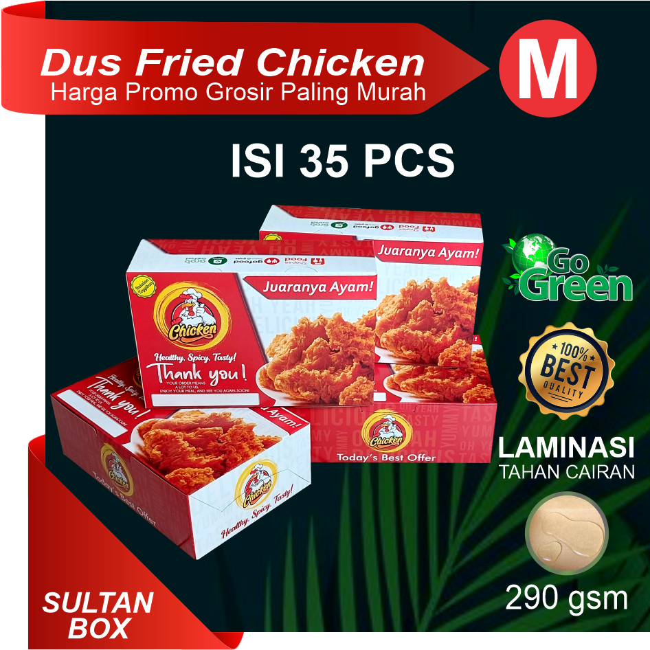 Jual Box Fried Chicken Ayam / Dus Fried Chicken / kardus Fried Chicken ...