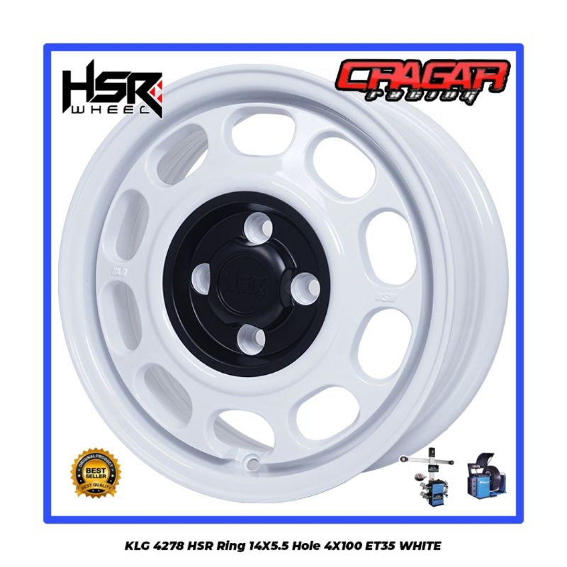 Jual Velg Mobil Hsr Klg Ring 14 Lubang 4 warna Putih Buat Brio Karimun Datsun Dll | Shopee Indonesia