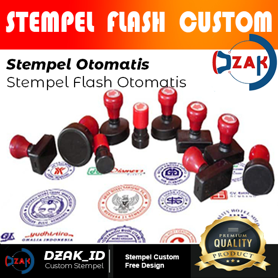 Jual Stempel Otomatis Free Desain / Stempel Kilat / Stempel Dinas ...