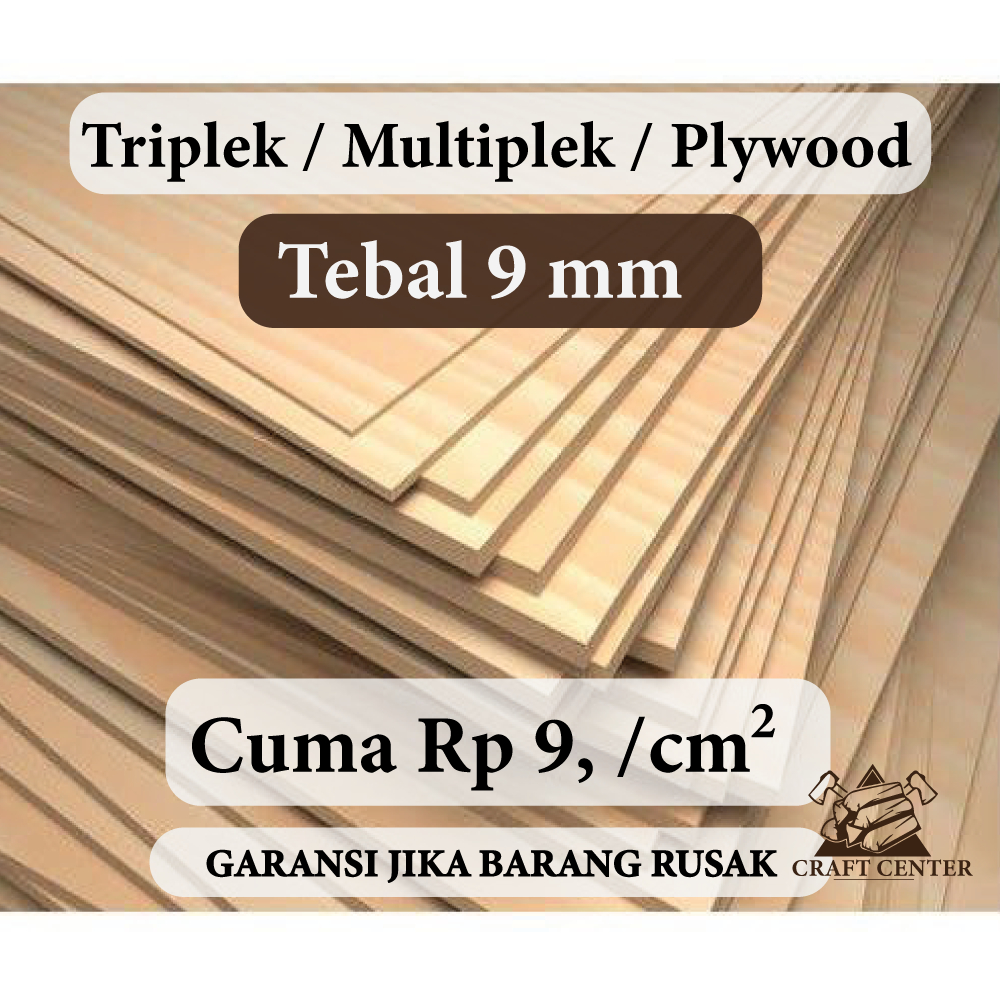 Jual Custom Triplek multiplek plywood 9 mm Murah Grade A Garansi jika ...