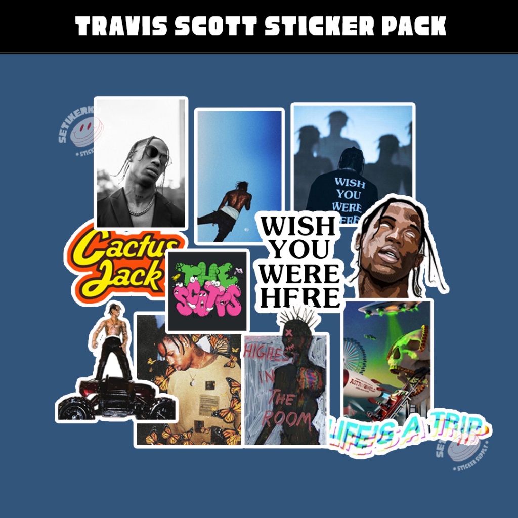 Jual Travis Scott Sticker Pack A6 (12pcs) | Shopee Indonesia