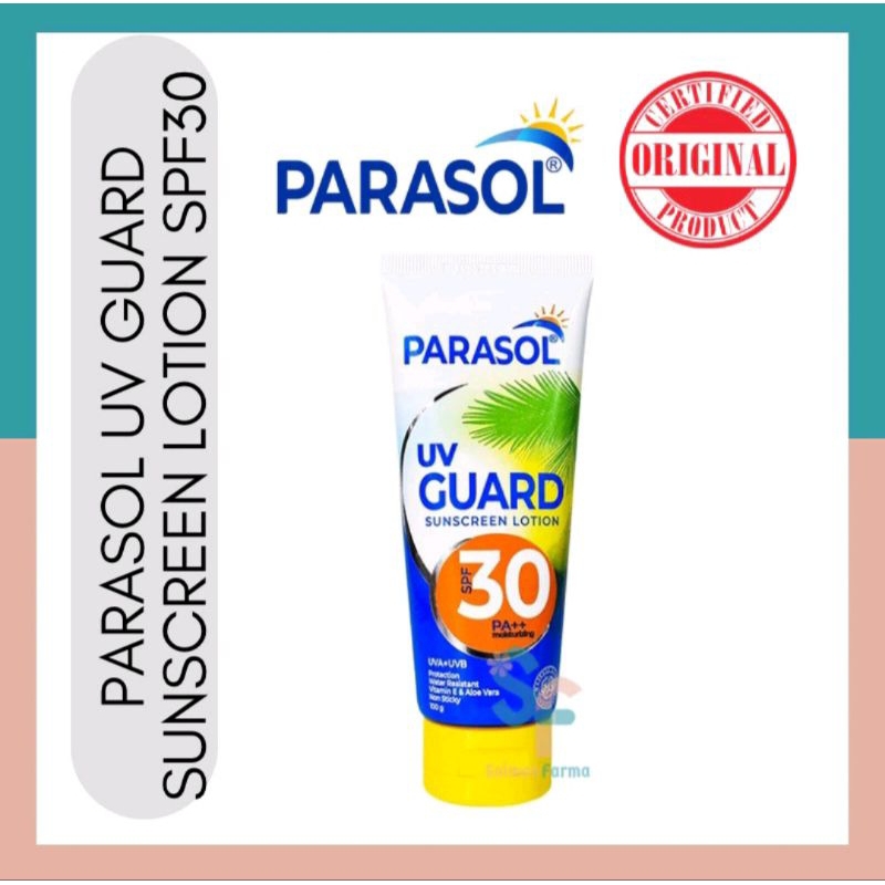 Jual Parasol UV Guard Sunscreen Lotion SPF 30 PA++ Moisturizing 100g ...