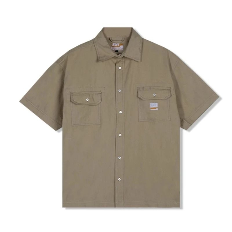 Jual work shirt JIMMY AND MARTIN olive | Shopee Indonesia