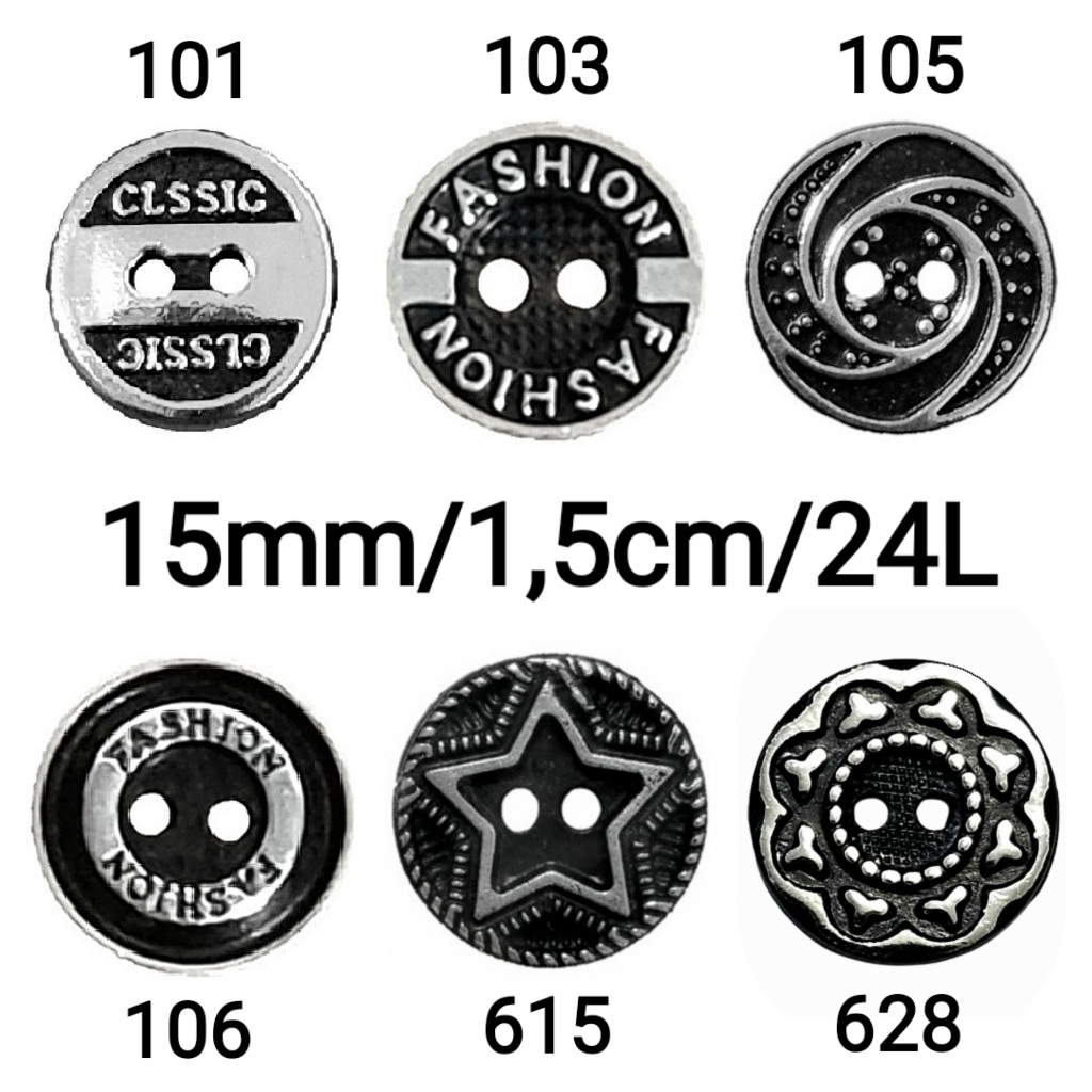 Jual Kancing Baju Manohara 15mm/1,5cm/24L @5 gros | Shopee Indonesia